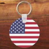 American United States USA Flag Keychain | Zazzle