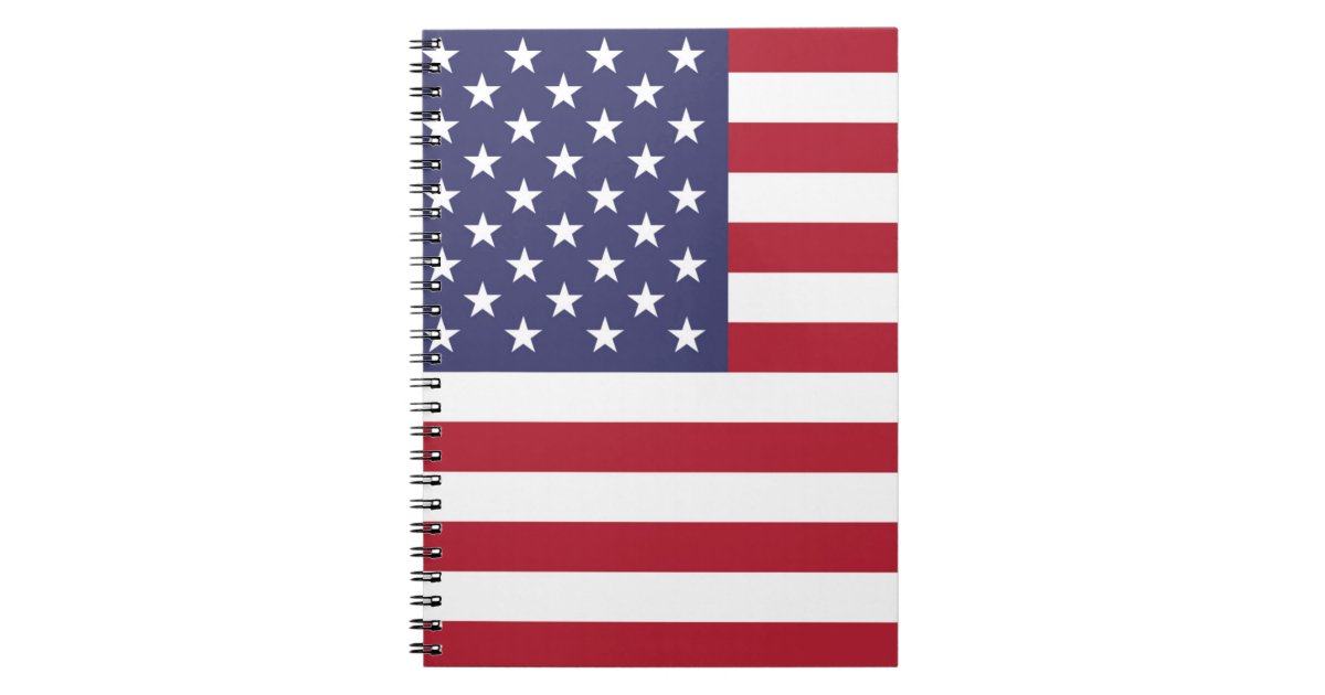 American United States USA Flag Notebook | Zazzle