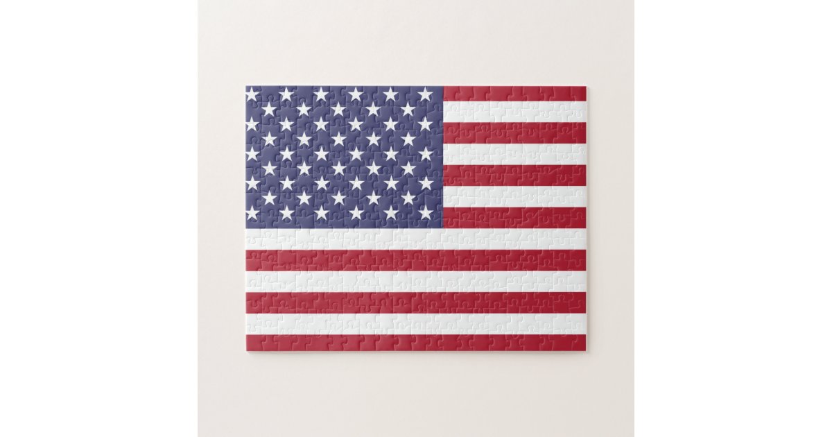 American United States USA Flag Puzzle | Zazzle