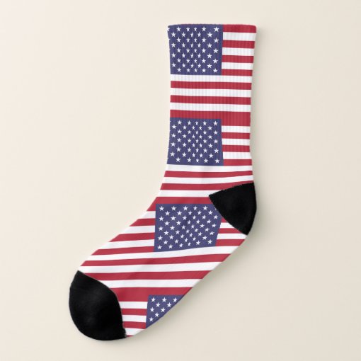 American United States USA Flag Sock Socks | Zazzle