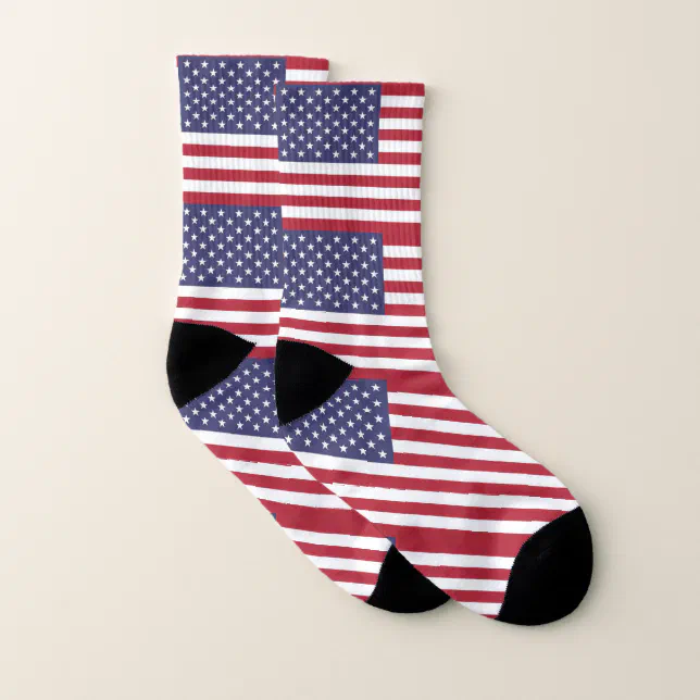 American United States USA Flag Sock Socks | Zazzle