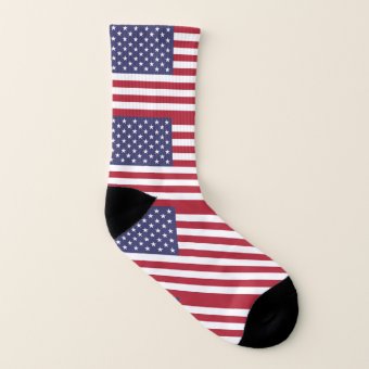 American United States USA Flag Sock Socks | Zazzle