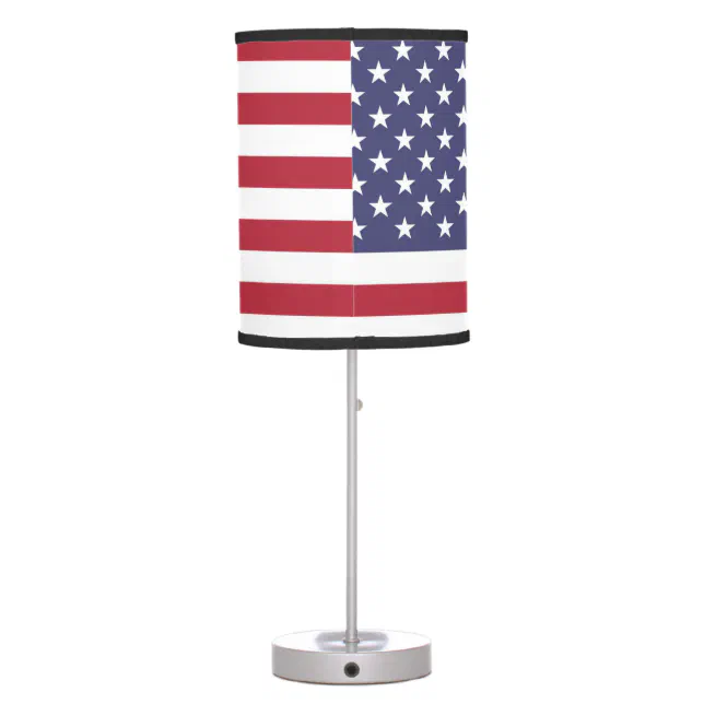 American United States USA Flag Table Lamp | Zazzle