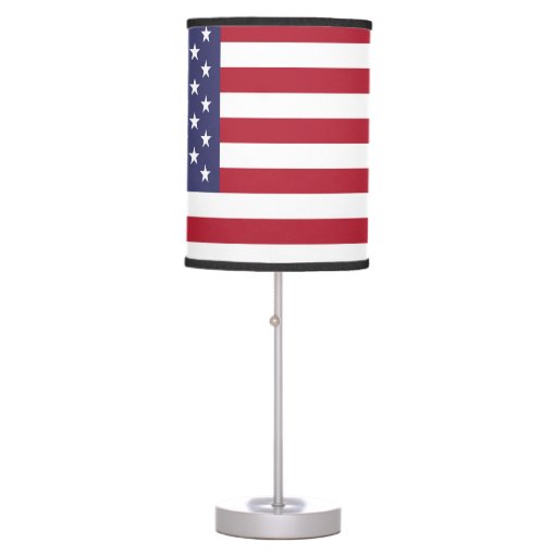 American United States USA Flag Table Lamp | Zazzle