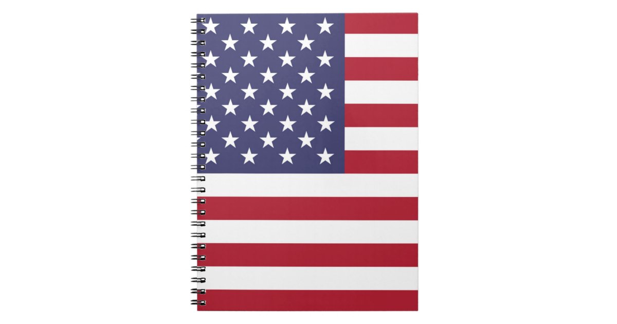 American United States USA Spiral Photo Notebook | Zazzle