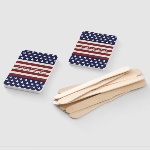 American USA Flag Patriotic July 4th Custom Hand Fan | Zazzle