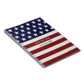 American USA Flag Patriotic July 4th Custom Notebook | Zazzle