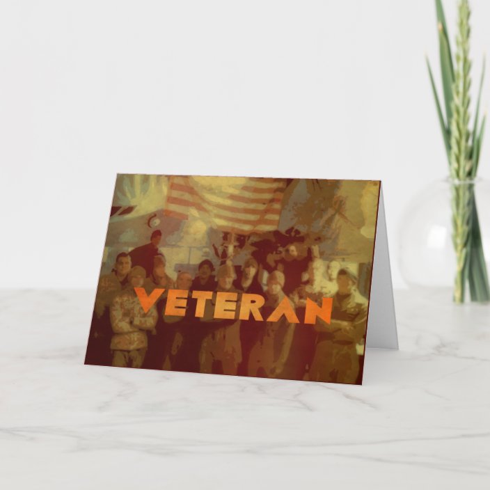 American Veteran - Veterans Day Military Card | Zazzle.com