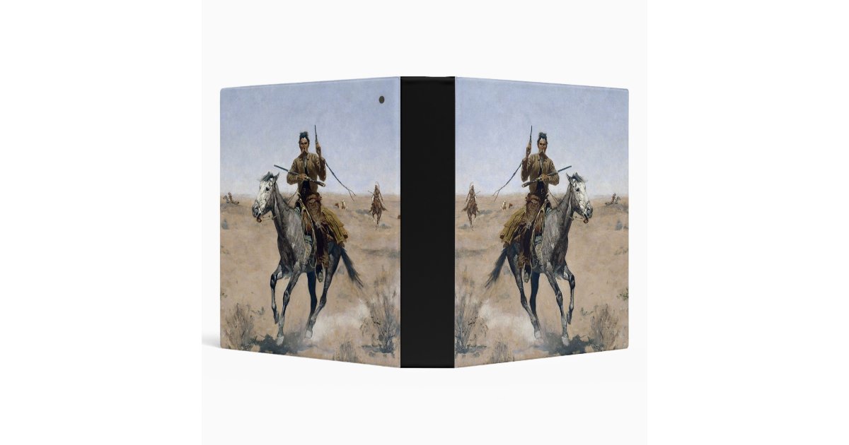 American Western cowboy 3 Ring Binder | Zazzle