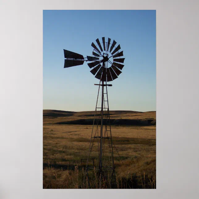 American Windmill Poster | Zazzle