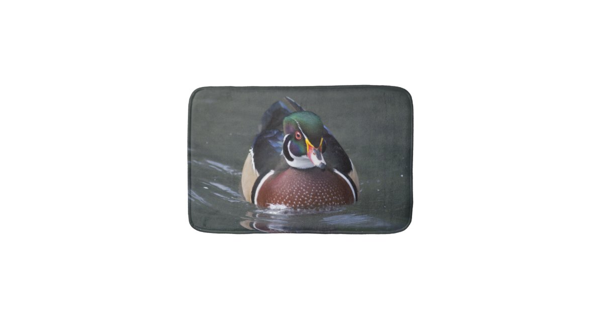 American Wood Duck Bath Mat | Zazzle