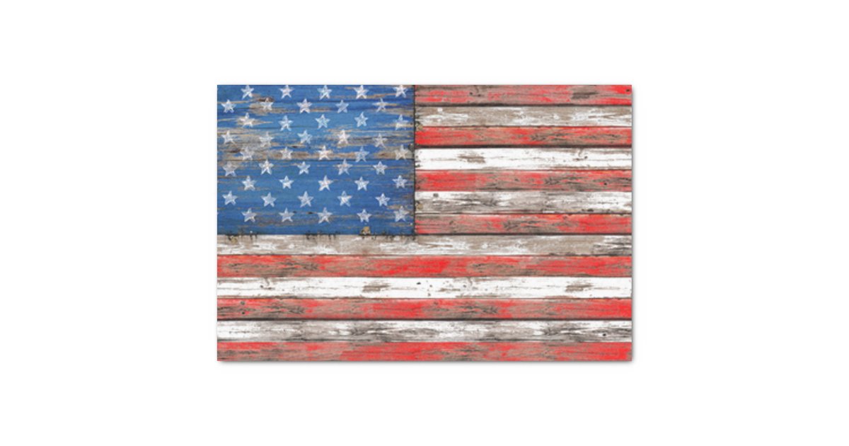 Americana Flag Tissue Paper | Zazzle
