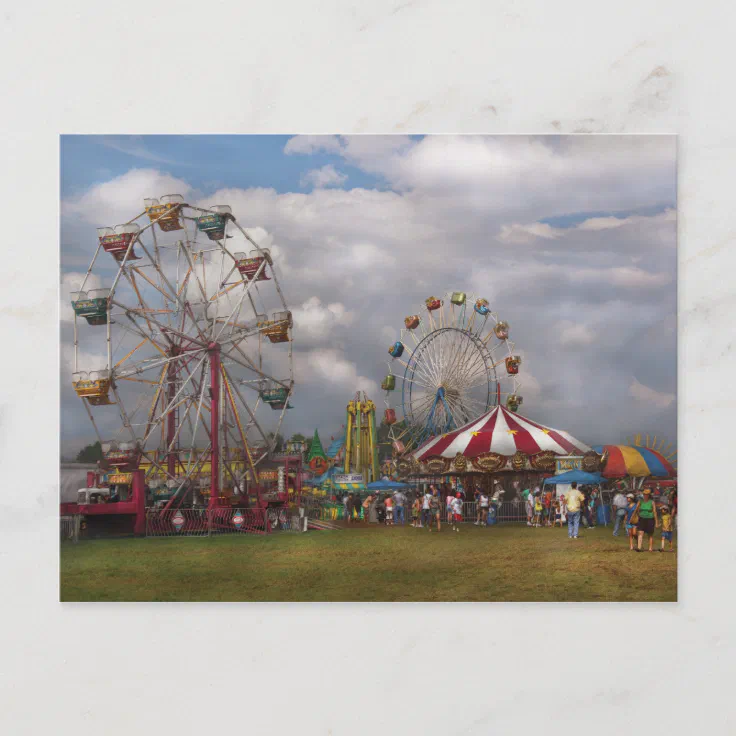 Americana - Traveling Carnival Postcard | Zazzle