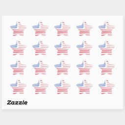 Americans USA Flag Star Sticker | Zazzle