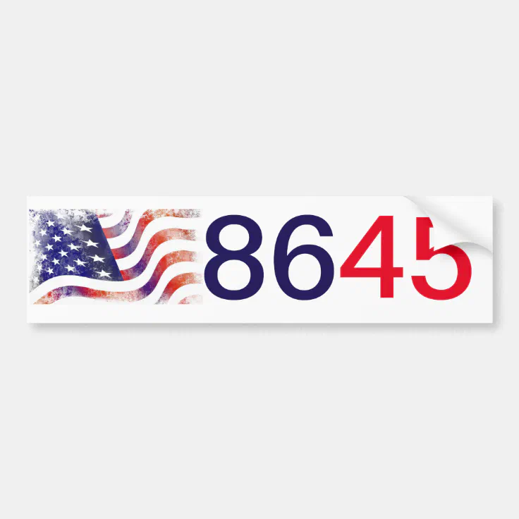 Americans will 86 the 45th bumper sticker | Zazzle