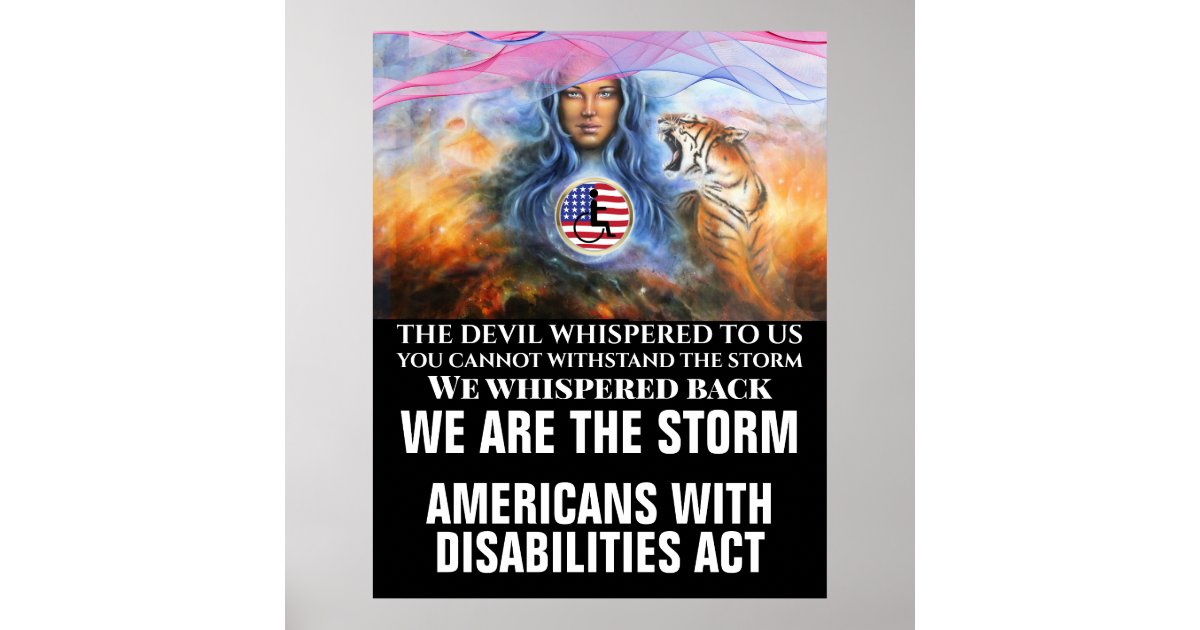 AMERICANS WITH DISABILITIES ACT POSTER | Zazzle