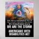 AMERICANS WITH DISABILITIES ACT POSTER | Zazzle