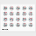 America's 250th Anniversary Sky Classic Round Sticker | Zazzle