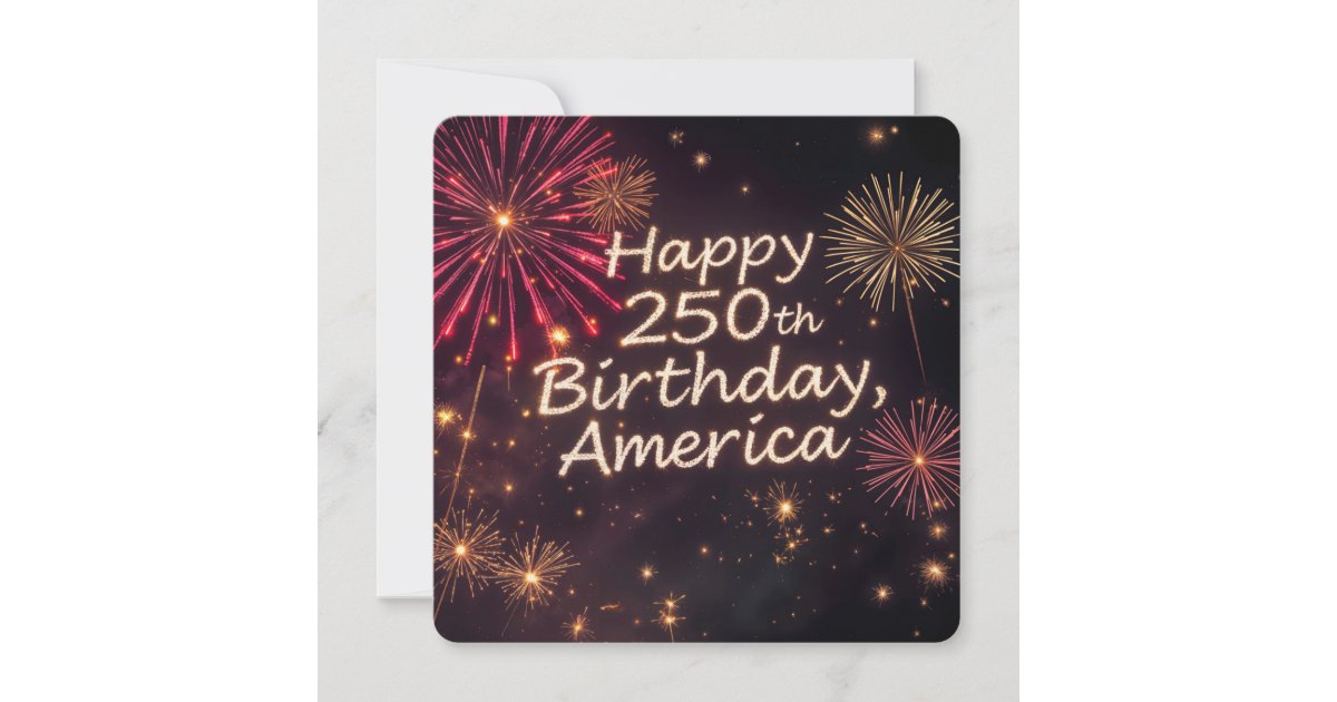 America's 250th Birthday Celebration Invitation | Zazzle