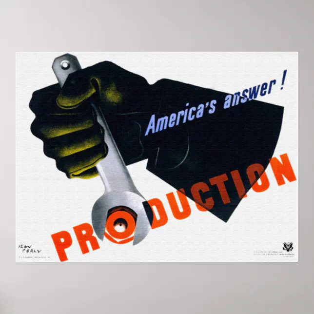 America's Answer - Production Poster | Zazzle