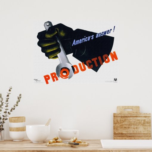 America's Answer - Production Poster | Zazzle