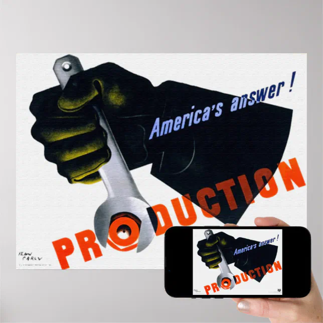 America's Answer - Production Poster | Zazzle