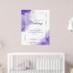 Amethyst Abstract Wedding Welcome Poster | Zazzle