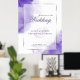 Amethyst Abstract Wedding Welcome Poster | Zazzle