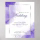 Amethyst Abstract Wedding Welcome Poster | Zazzle
