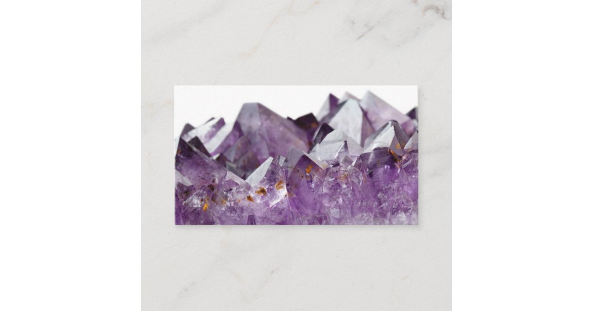 Amethyst Crystal Business Cards | Zazzle
