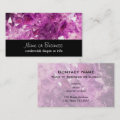 Amethyst Gemstone Image Shiny and Sparkly Business Card | Zazzle