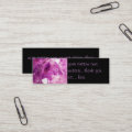 Amethyst Gemstone Image Shiny and Sparkly Mini Business Card | Zazzle
