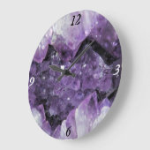 Amethyst Geode Wall Clock | Zazzle