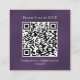 Amethyst Purple Rose Elegant Wedding RSVP QR Code Enclosure Card | Zazzle