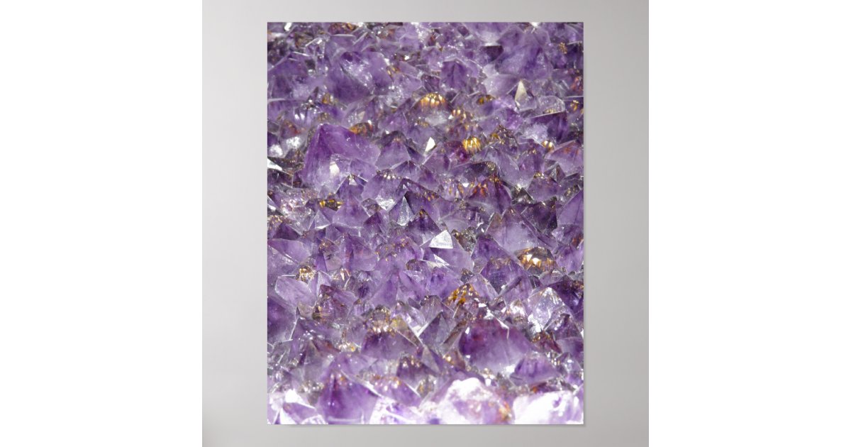 Amethyst Sparkles Poster | Zazzle