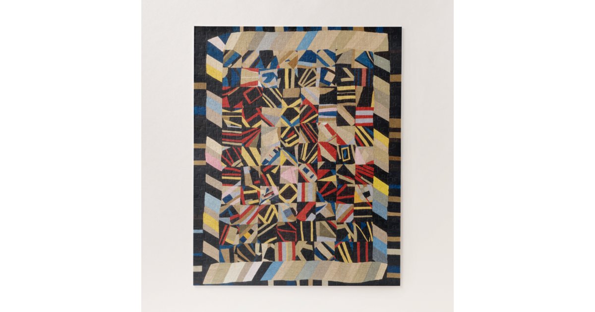 Amish crazy quilt jigsaw puzzle | Zazzle