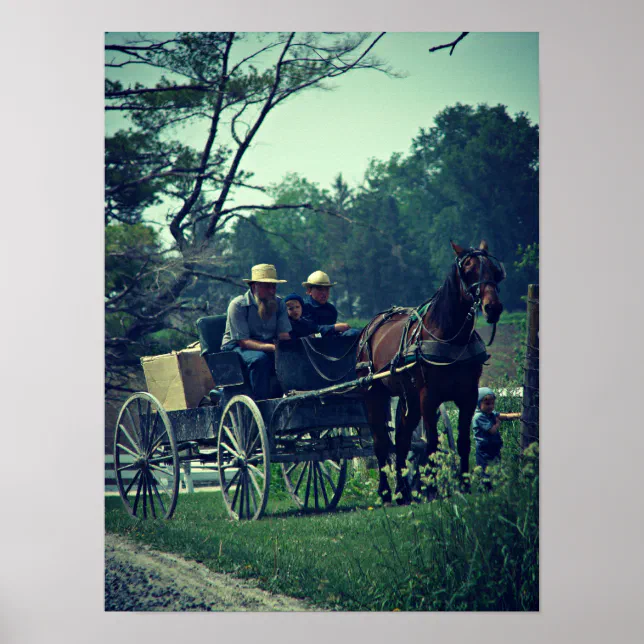 Amish Family Poster | Zazzle