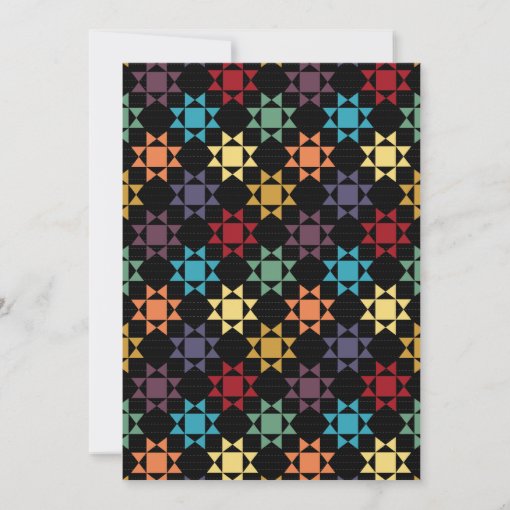 Amish Quilt Print Quilting Themed Custom Party Invitation | Zazzle