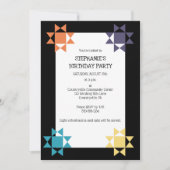 Amish Quilt Print Quilting Themed Custom Party Invitation | Zazzle