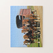 Amish Team of Four Jigsaw Puzzle | Zazzle