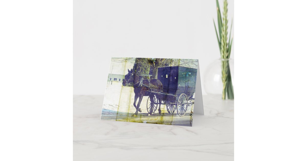 Amish Travel Birthday Card | Zazzle