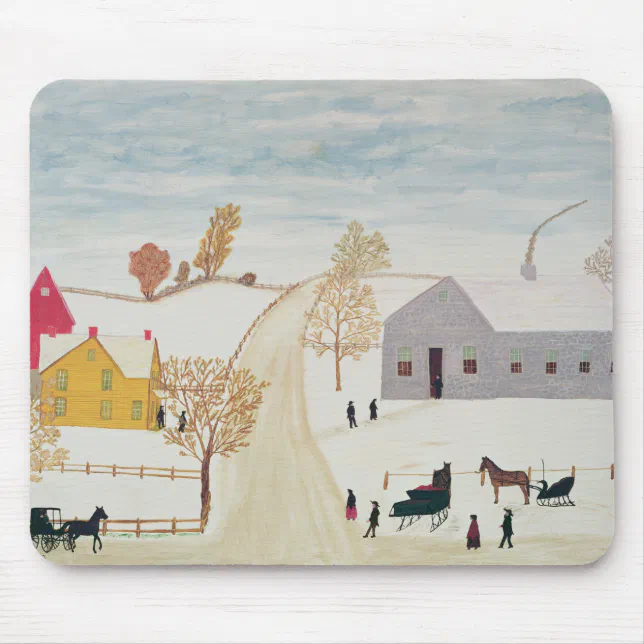 Amish Village Mouse Pad | Zazzle