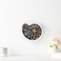 Ammonite Round Clock | Zazzle