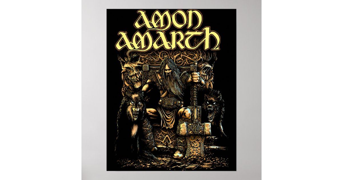 Amon Amarth Thor Band Logo Official Poster | Zazzle