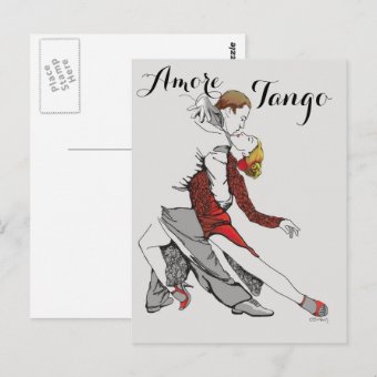 Amore Tango Postcard | Zazzle