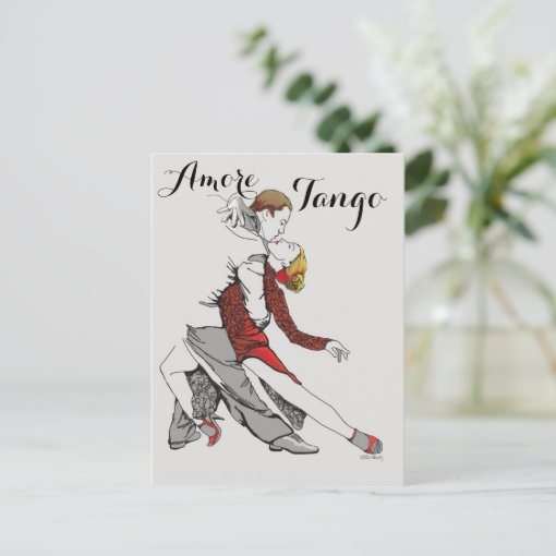 Amore Tango Postcard | Zazzle