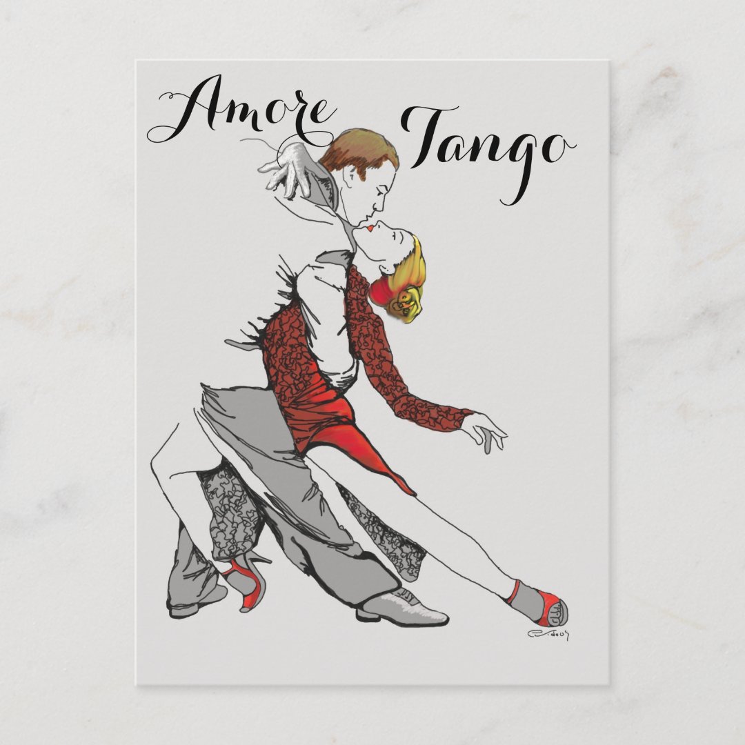 Amore Tango Postcard | Zazzle