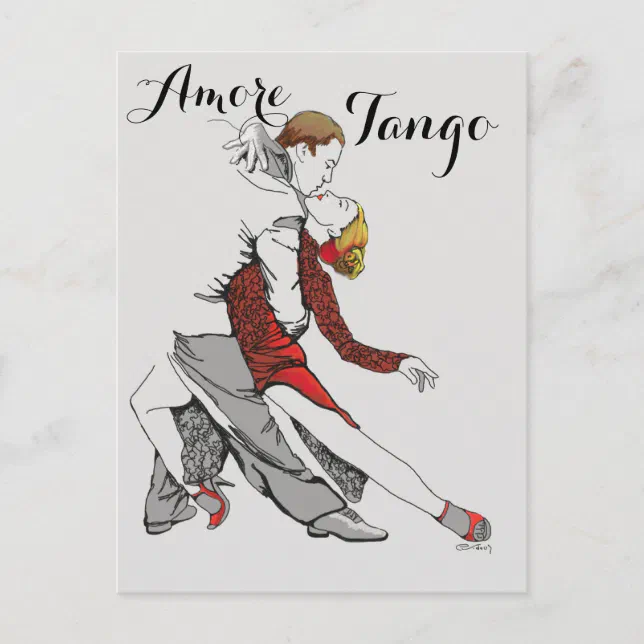 Amore Tango Postcard | Zazzle