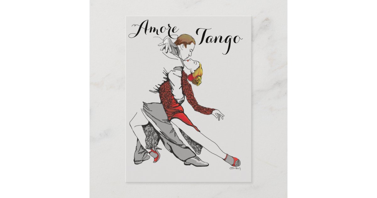 Amore Tango Postcard | Zazzle