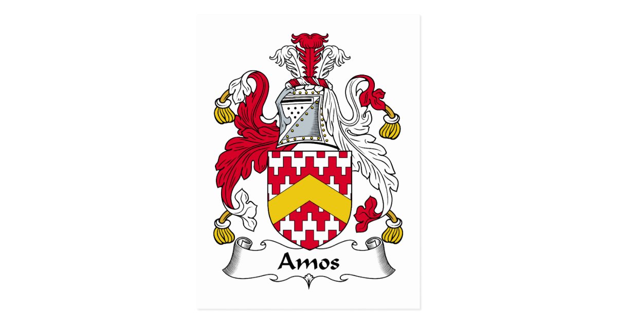 Amos Family Crest Postcard | Zazzle.com